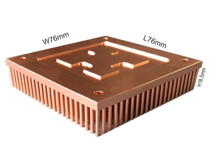 Custom Skiving Copper Heat Sink - Kingka